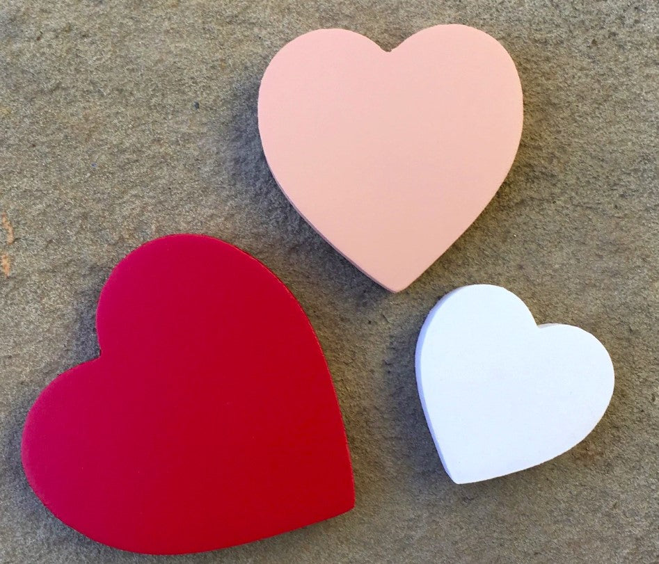 The free-standing hearts Plaques – Purpink Gifts Ltd