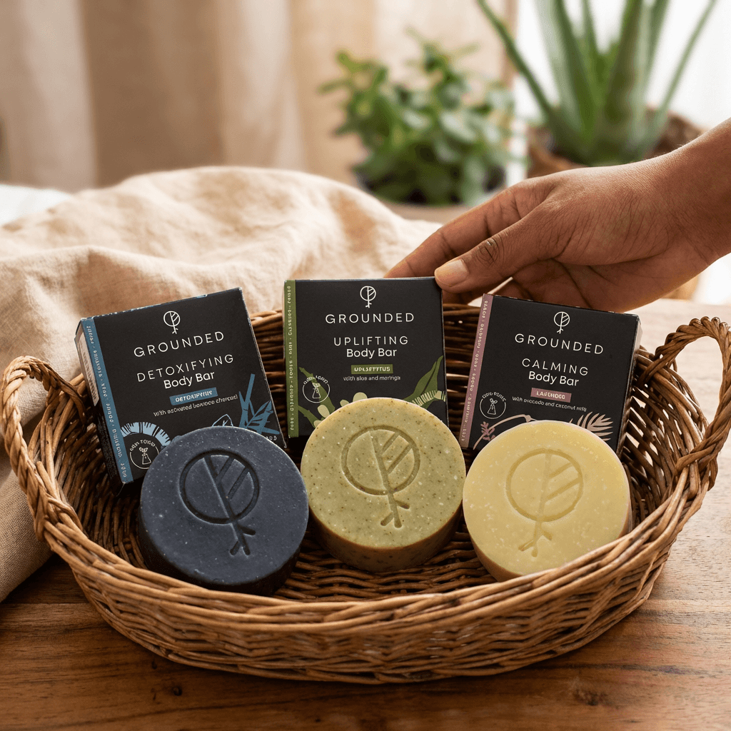 Grounded Natural Body Bar Soap (150g) | Eco-Friendly Body & Hair ...