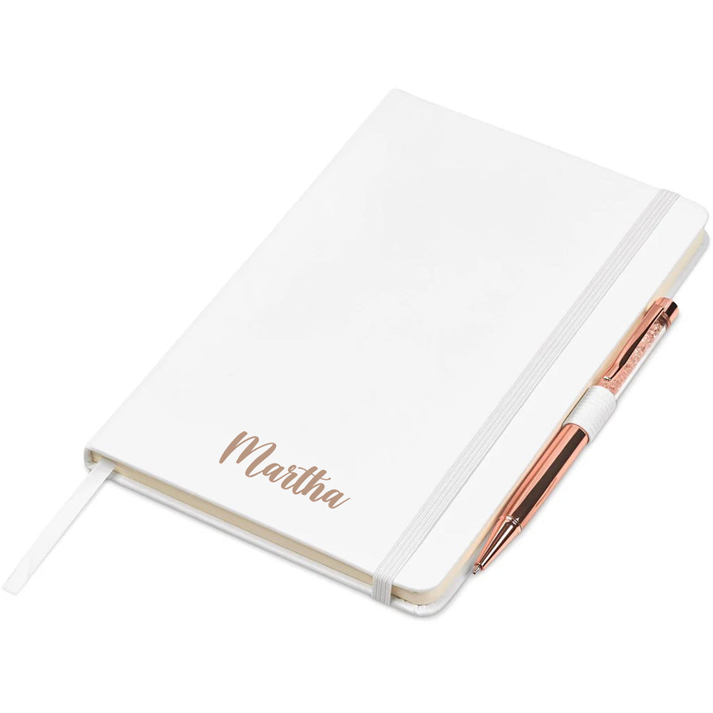 Hailford Notebook & Pen Set White | Purpink Gifts – Purpink Gifts Ltd