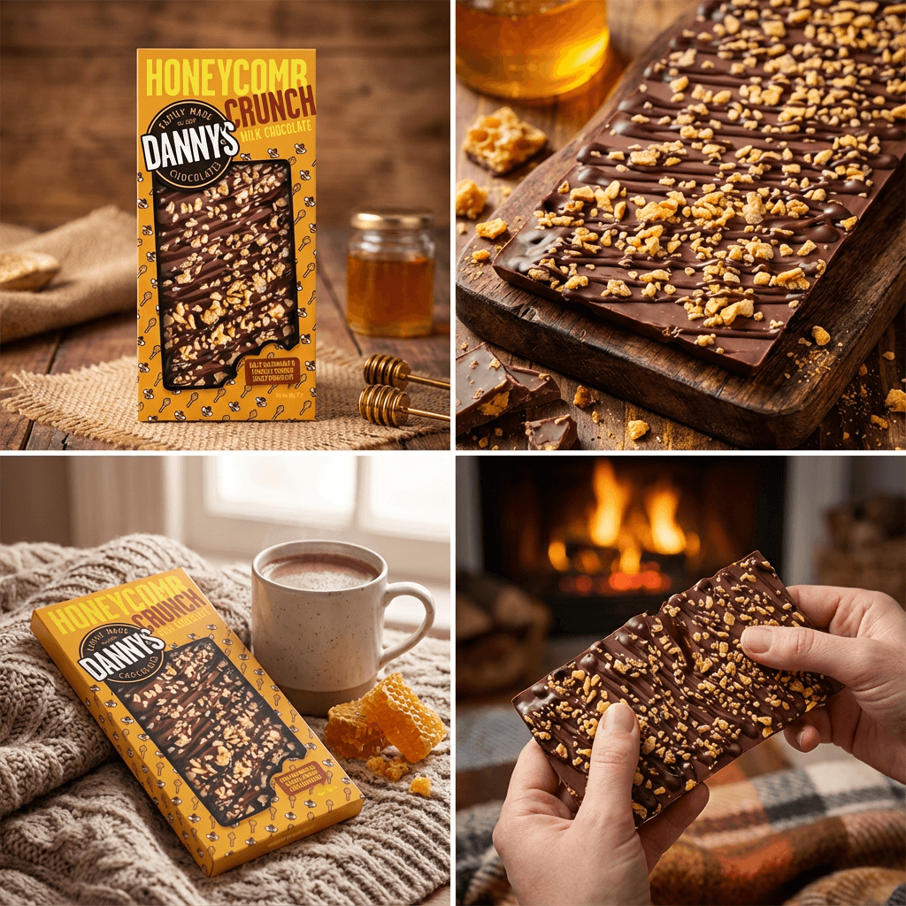 Danny’s Salted Honeycomb Crunch Milk Chocolate Bar (80g) | Purpink ...