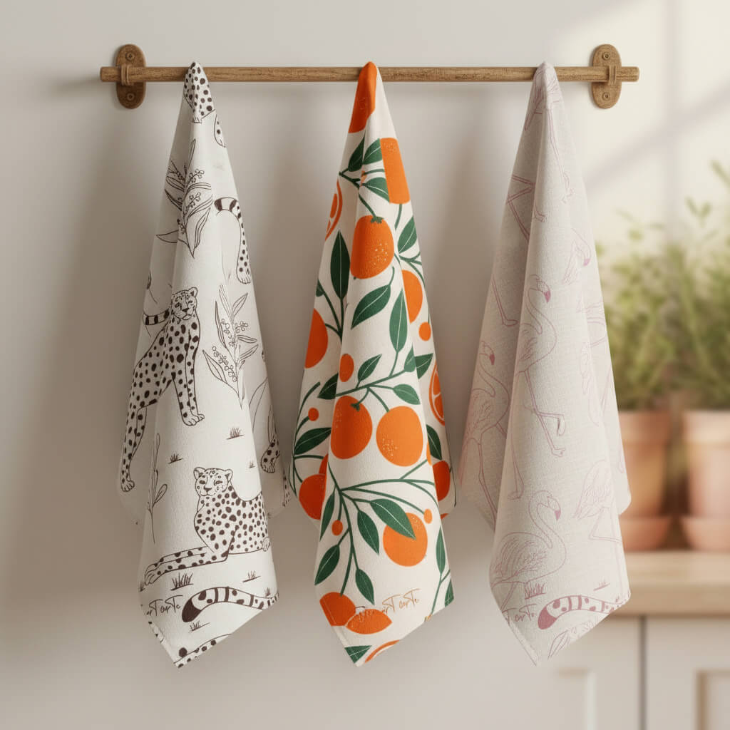 Art Carte Illustrated Tea Towel | Purpink – Purpink Gifts Ltd