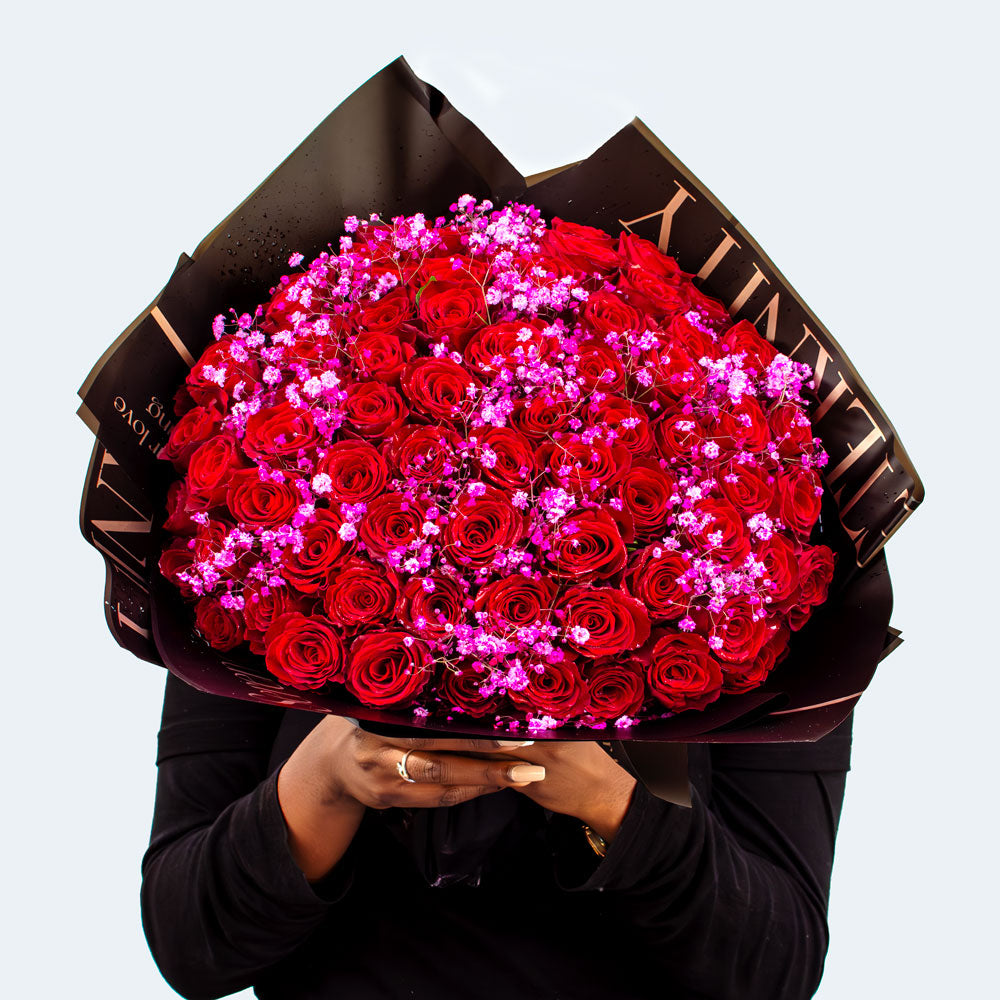 Send red roses bouquet| Send Flowers Nairobi – Purpink Gifts Ltd