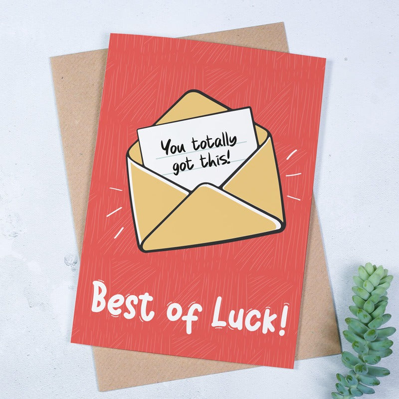 Best Of Luck A5 Success Card – Purpink Gifts Ltd