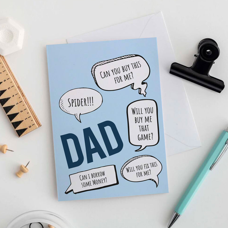 Super Dad A6 Card – Purpink Gifts Ltd