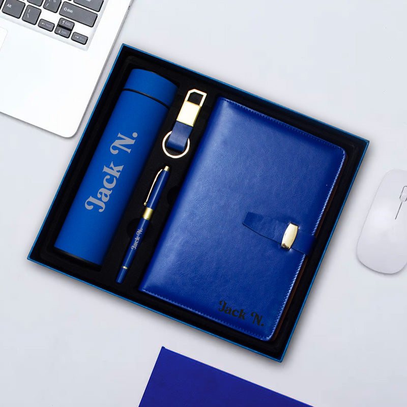Personalised Blue Business Set – Purpink Gifts Ltd