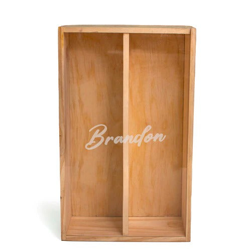 Twin wooden wine Boxes – Purpink Gifts Ltd