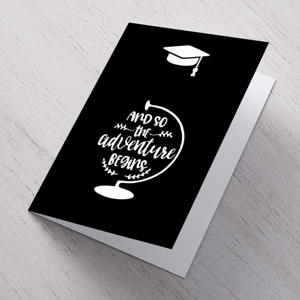 Graduation Card A6 - The Adventure Begins – Purpink Gifts Ltd
